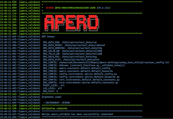 Installation — APERO 0.8.001 documentation